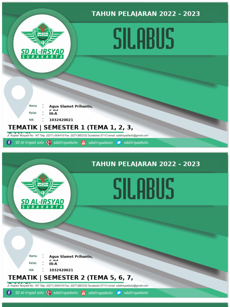Cover RPP Silabus Promes Prota Administrasi Al Irsyad | PDF