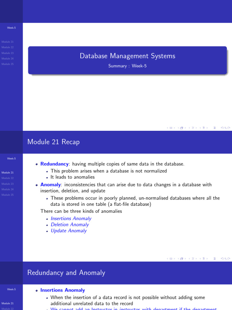 Week 5 - 8 Summary Slides | PDF