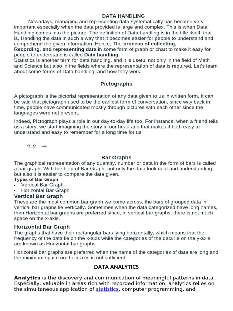 Data Handling | PDF | Analytics | Business