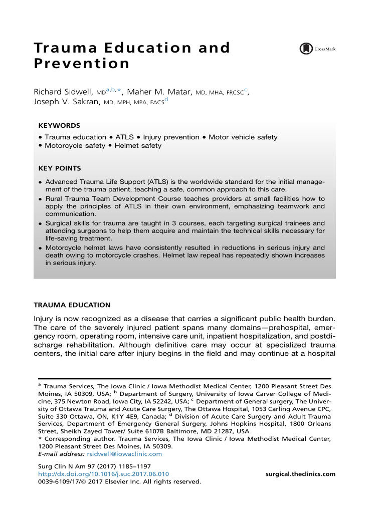 Prehospital Trauma Life Rescue Techniques phtls ninth edition pdf | PDF