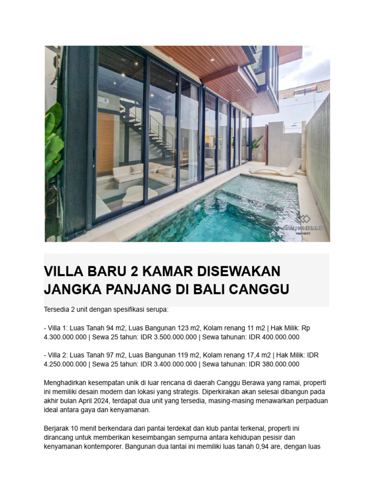 Iklan Tentang Vila | PDF