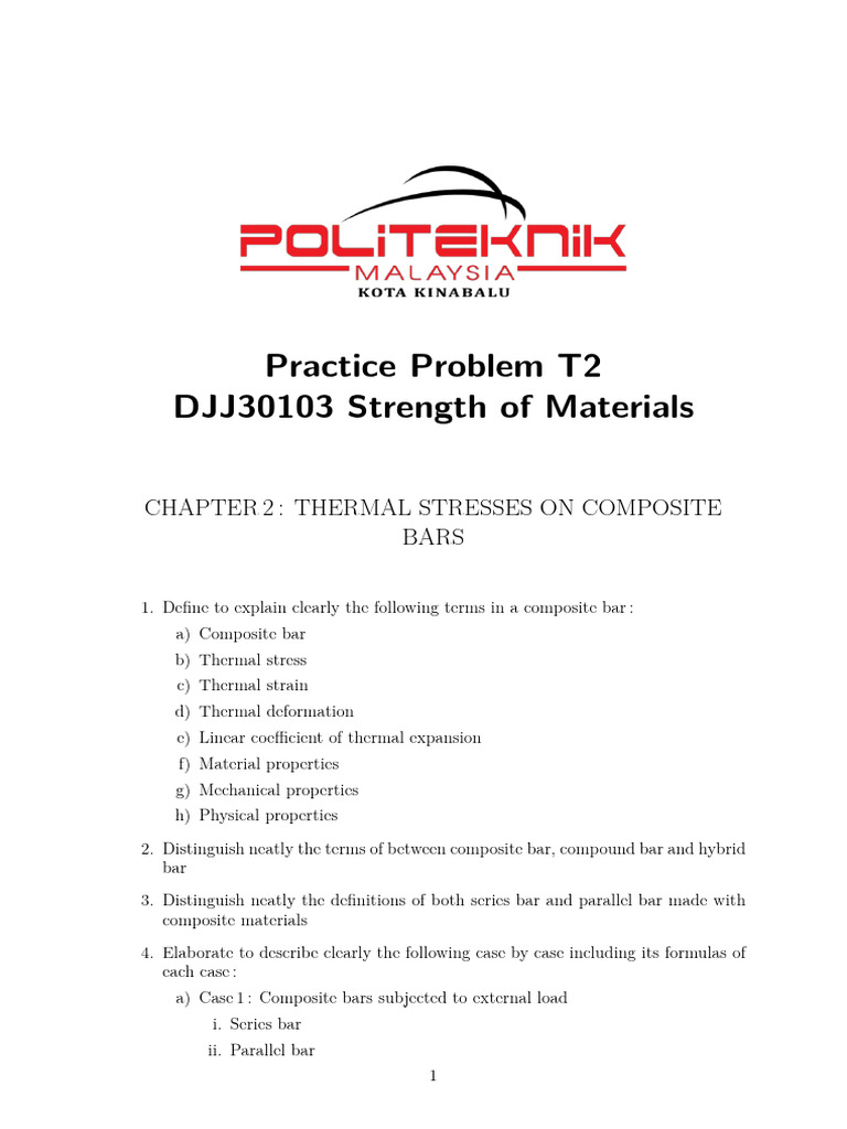 Practice Problem T2 DJJ30103 SOM | PDF