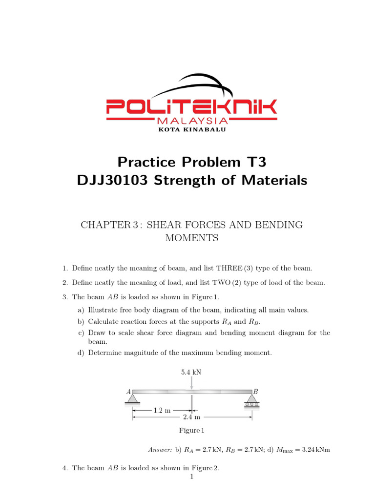 Practice Problem T3 DJJ30103 SOM | PDF