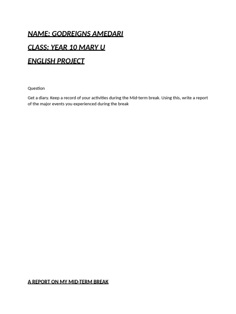 English Project | PDF