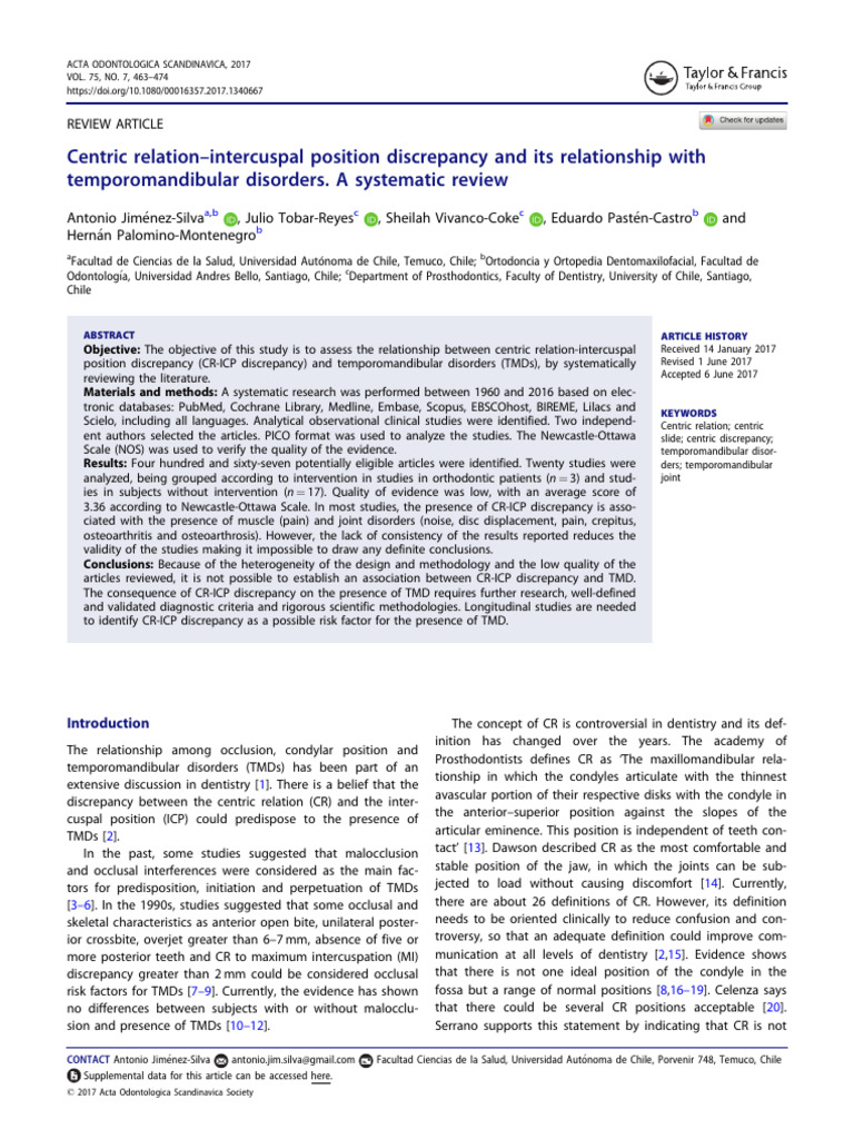 CENTRIC RELATION Conventional Vs Digital | PDF