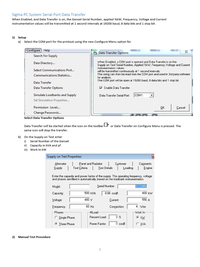 Serial Port Data | PDF