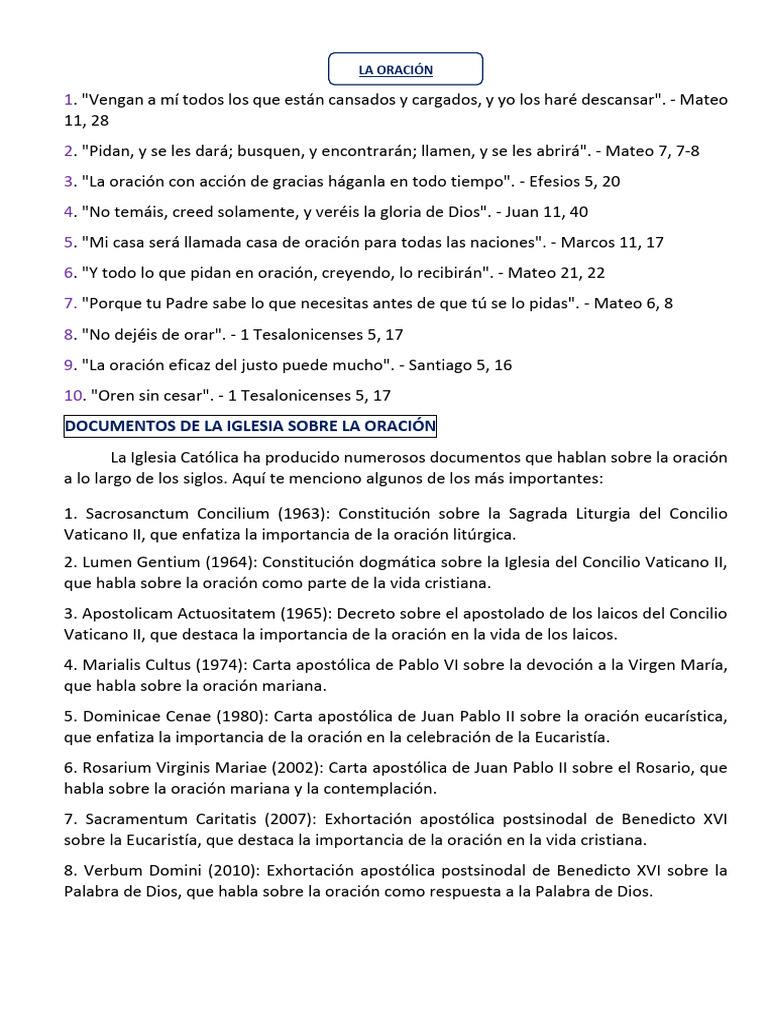La Oración | PDF