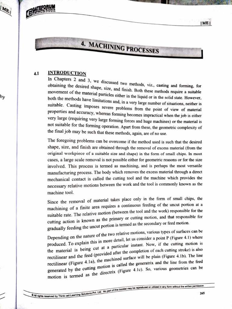 4 Machining Processes Pdf