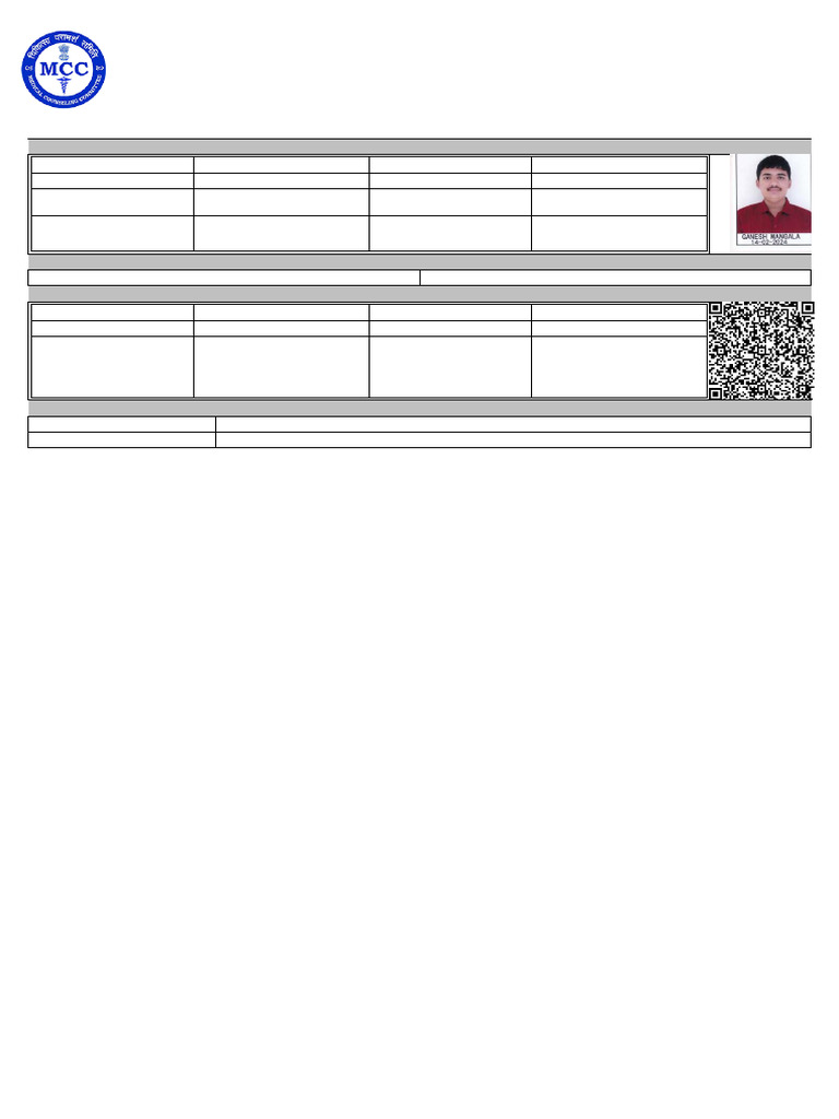 Seat Allotment Order | PDF