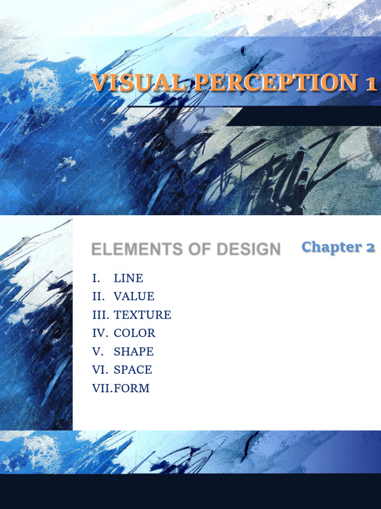 Visual Perception - Elements of Design - LINE | PDF