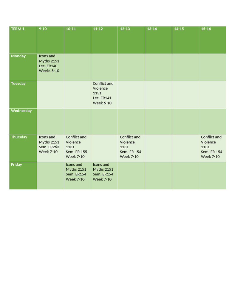 Durham Timetable | PDF