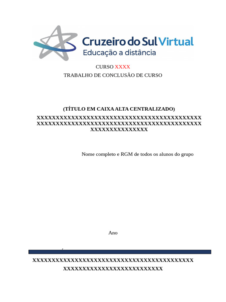 Template TCC 1 1 e 2 2 | PDF