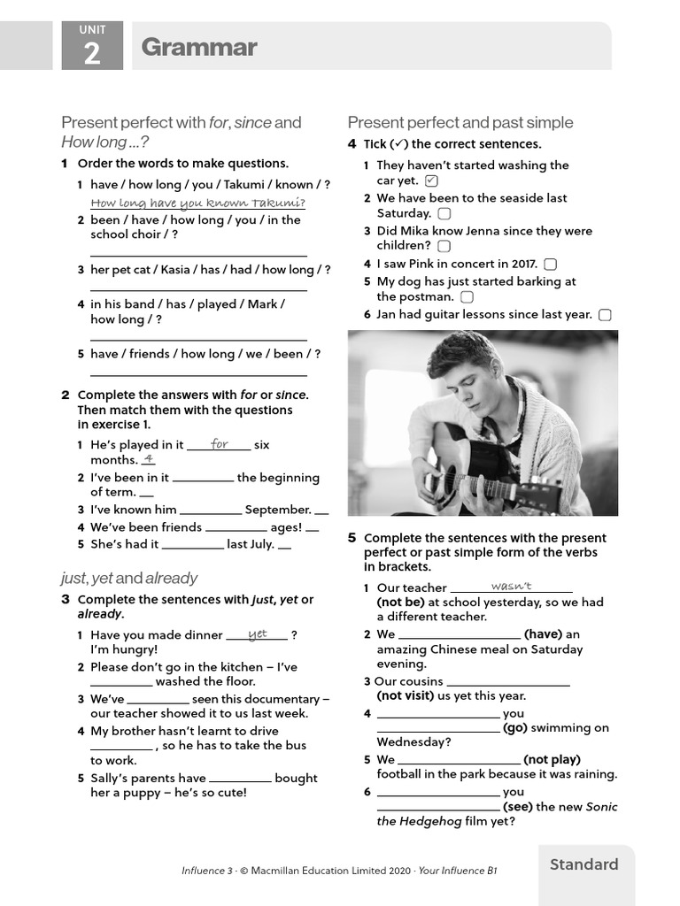 L3 B1 U2 Grammar Standard | PDF