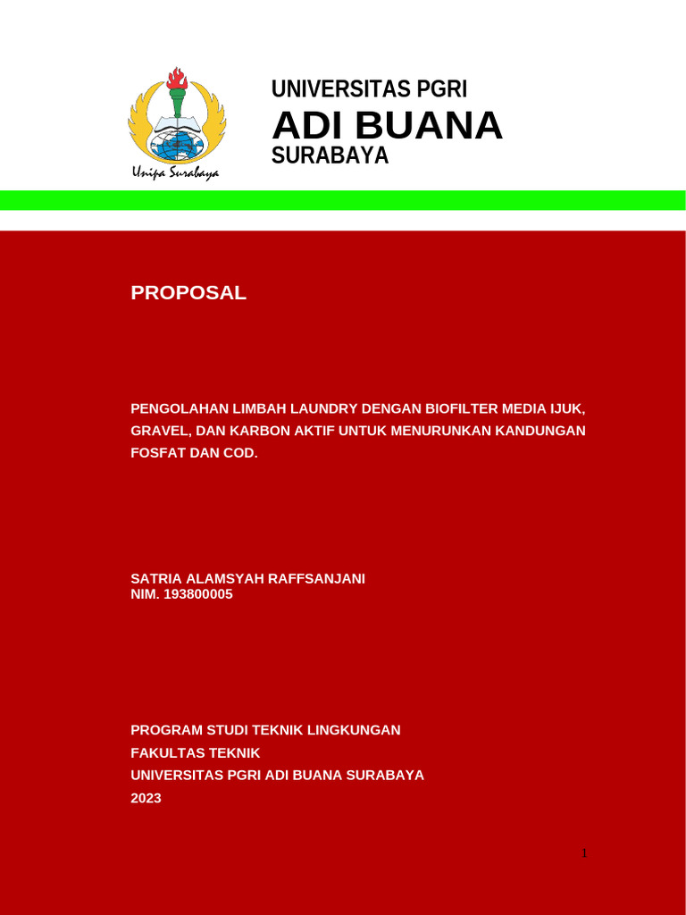 1. PROPOSAL_ Satria Alamsyah TL 2019 | PDF