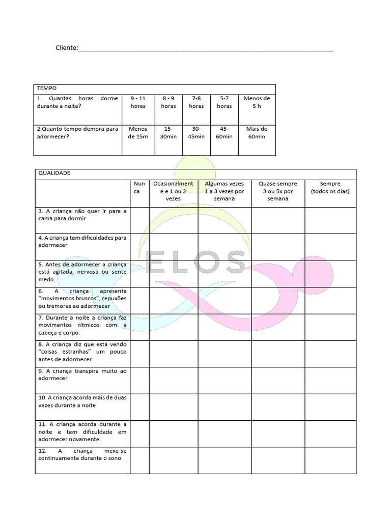 Check List Sono | PDF