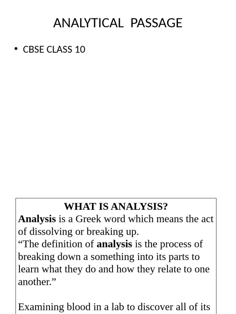 Analytical Paragraph Writiting - RB | PDF