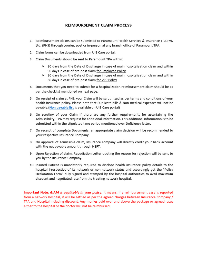 Reimbursement Claim Process - Barclays | PDF | Receipt | Cheque