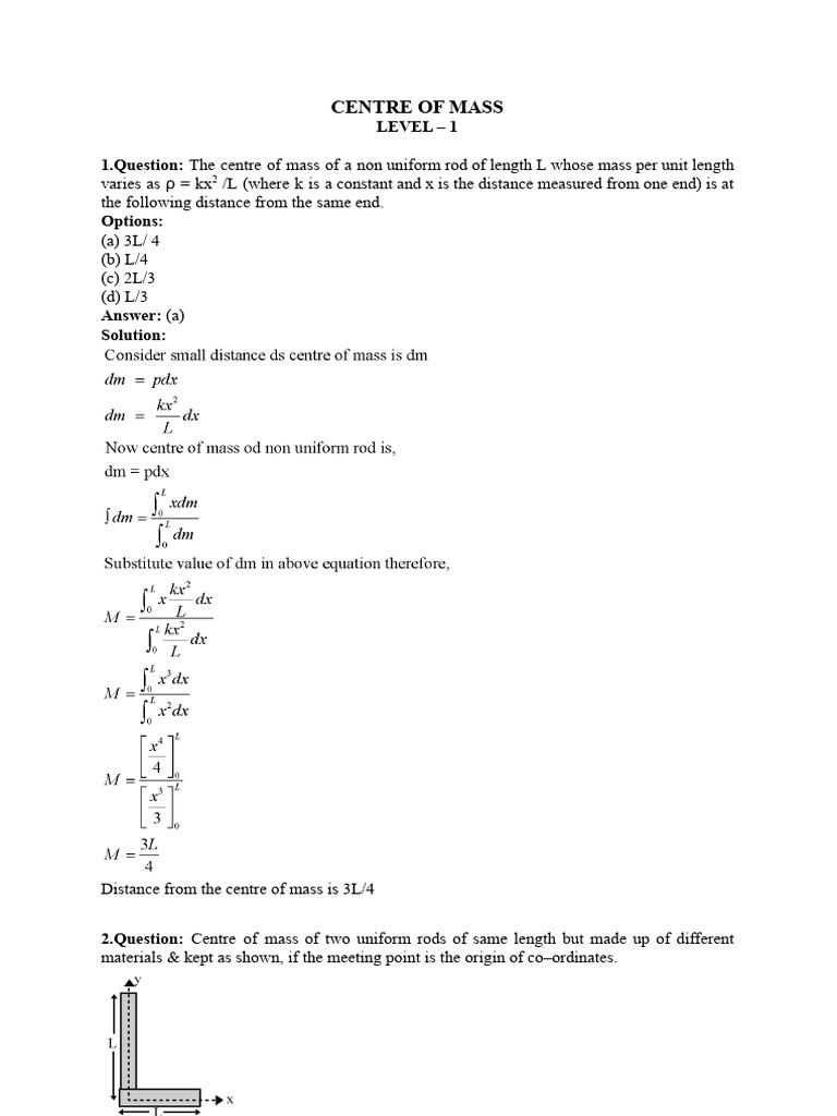 Center of Mass | PDF