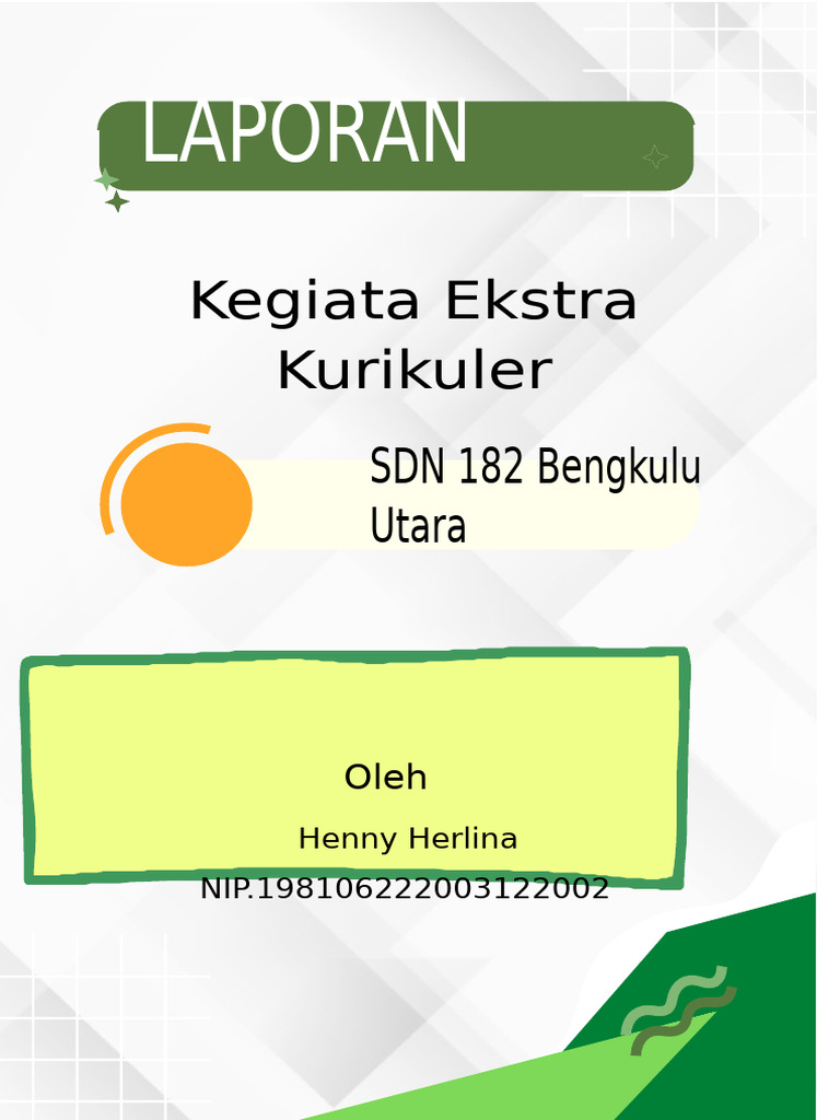 Laporan Ekskul | PDF