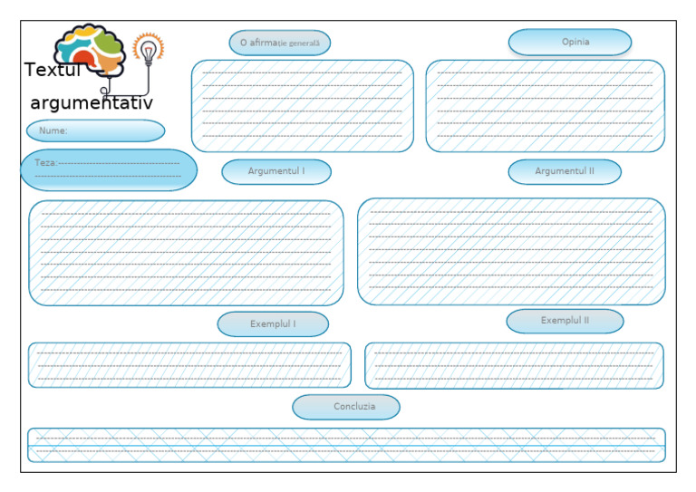 Fișa de Lucru, Textul Argumentativ | PDF