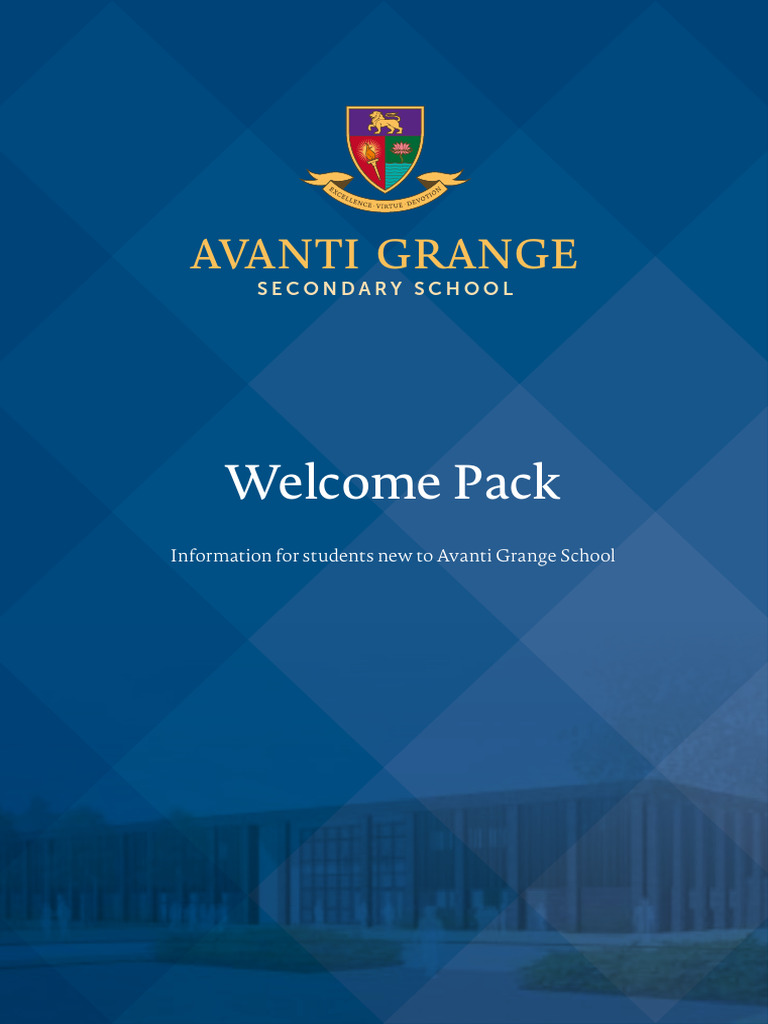 Avanti Grange Welcome Booklet - 2024-25 | PDF