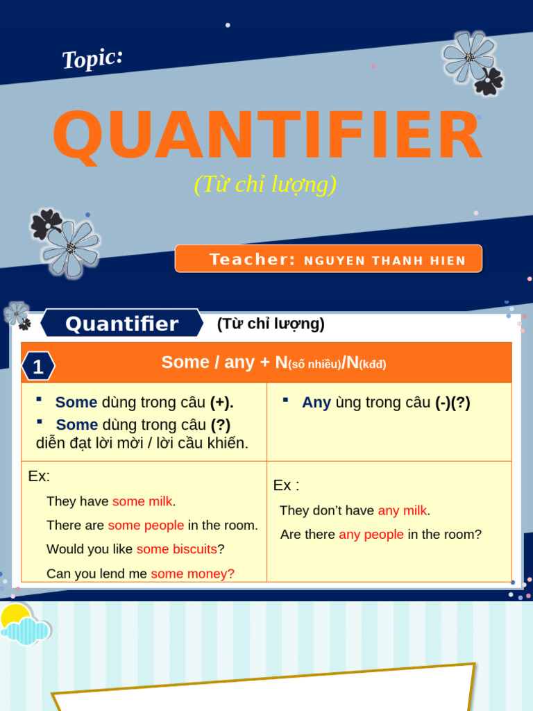 Quantity Words - Some-Any | PDF