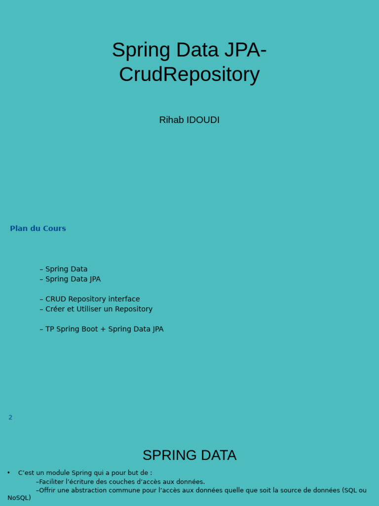 6-Spring Crud Repository | PDF