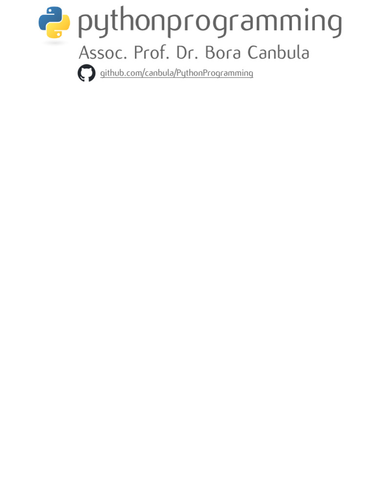 Python Programming LectureNotes | PDF