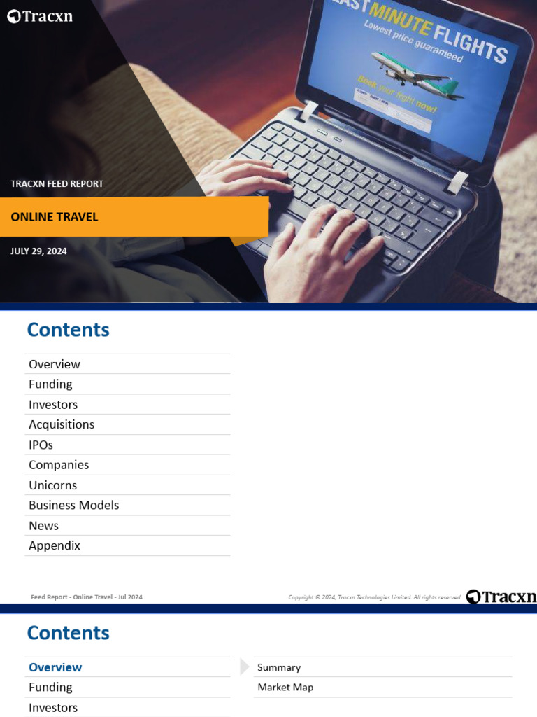 Online Travel - Tracxn Feed Report - 29 Jul 2024 | PDF | Venture ...