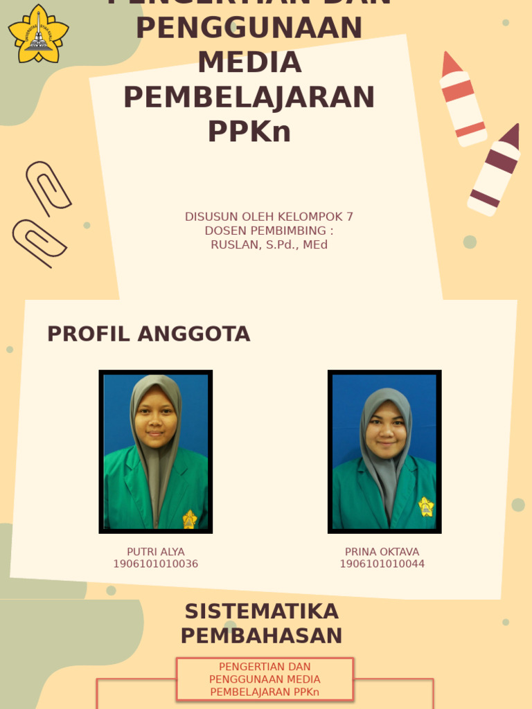 Kelompok 7 (Pengertian Dan Penggunaan Media Pembelajaran PPKN) | PDF