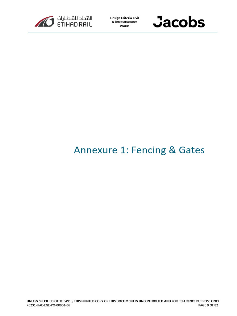 Fencing Design Criteria | PDF