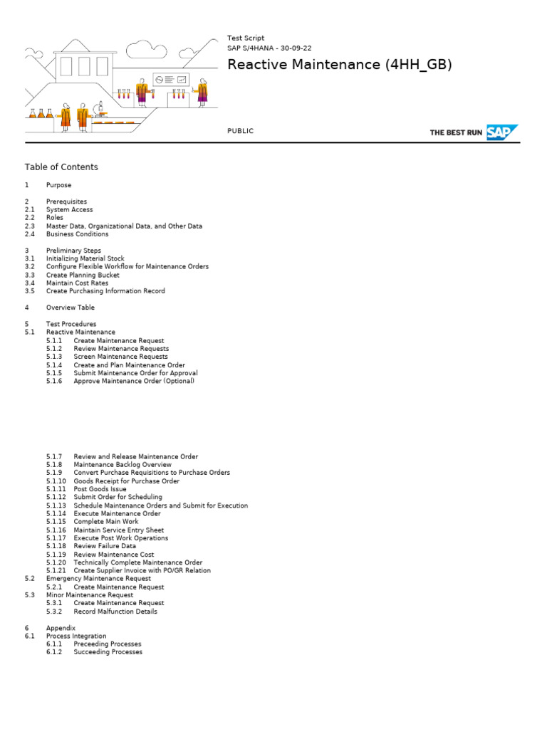 4HH S4HANA2022 BPD en GB Reactive Maintenance | PDF