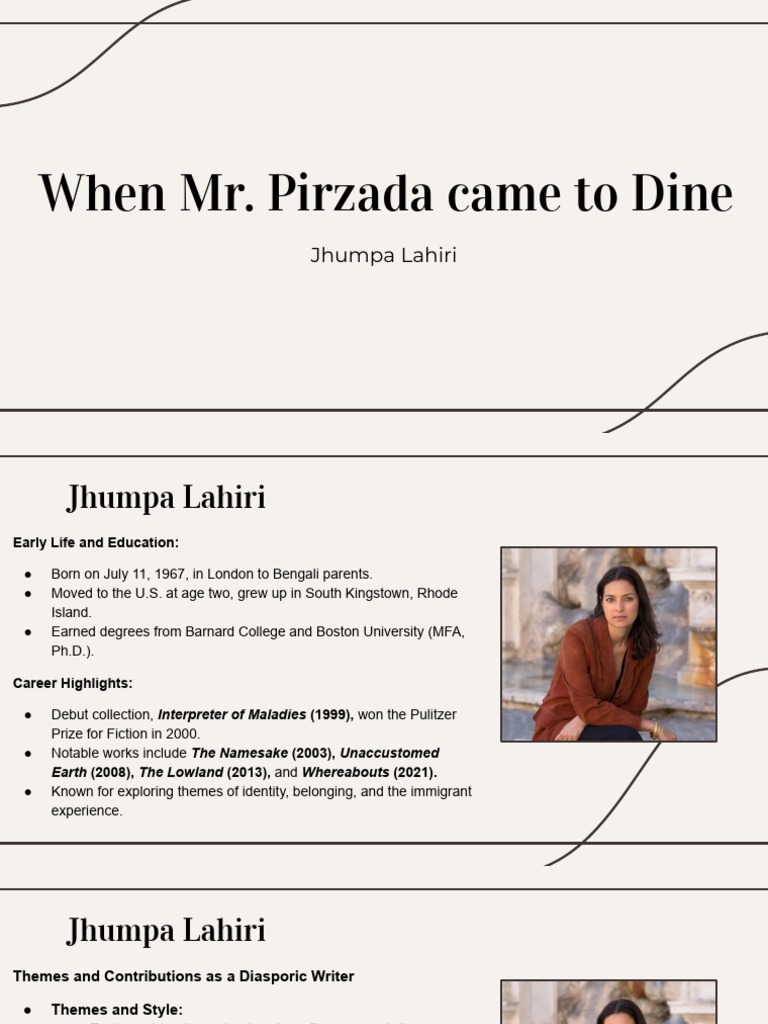 When Mr. Pirzada Came To Dine Session 1&2 | PDF