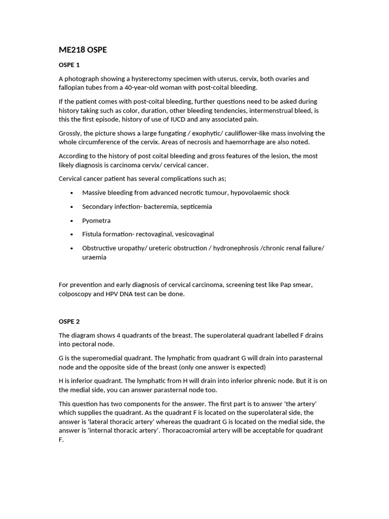 ME 218 OSPE (Ans) 3 | PDF