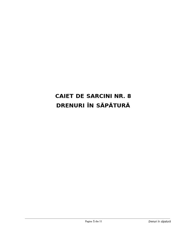 CS - Drenuri in Sapatura | PDF