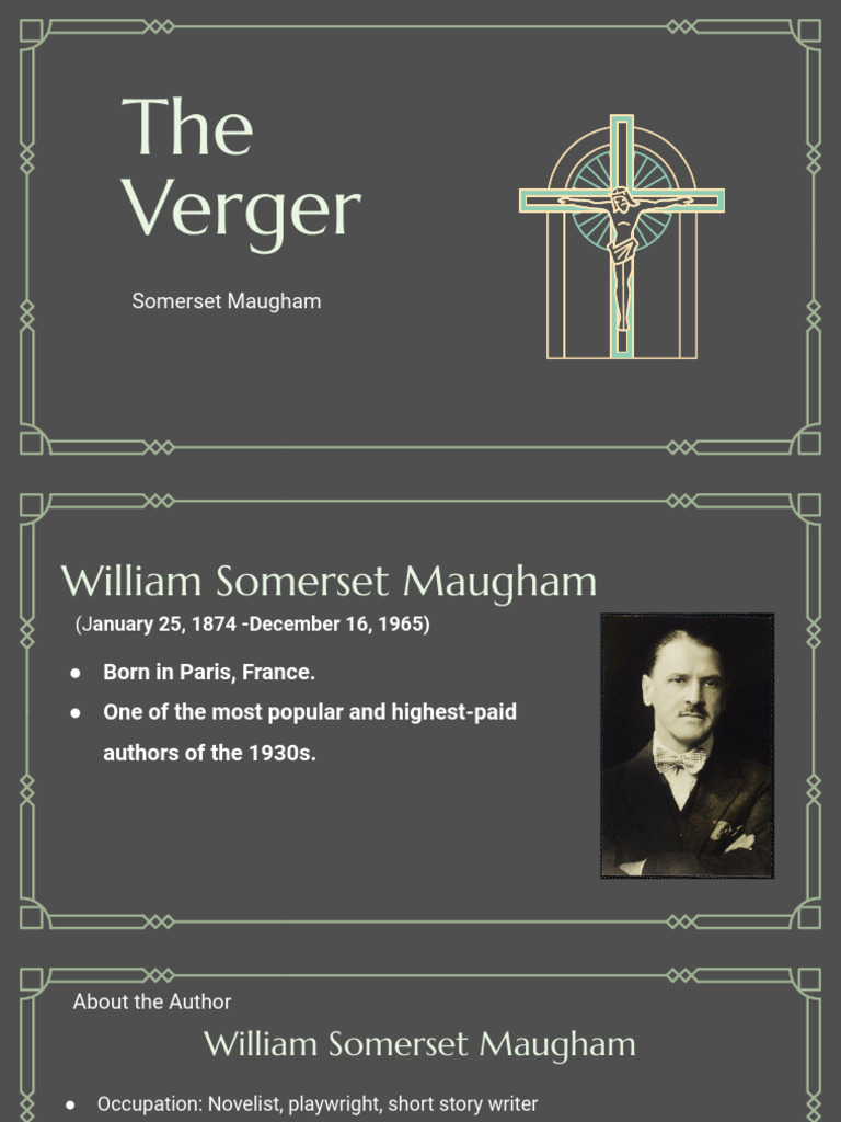 The Verger Session 1 &2 | PDF | W. Somerset Maugham | Literacy