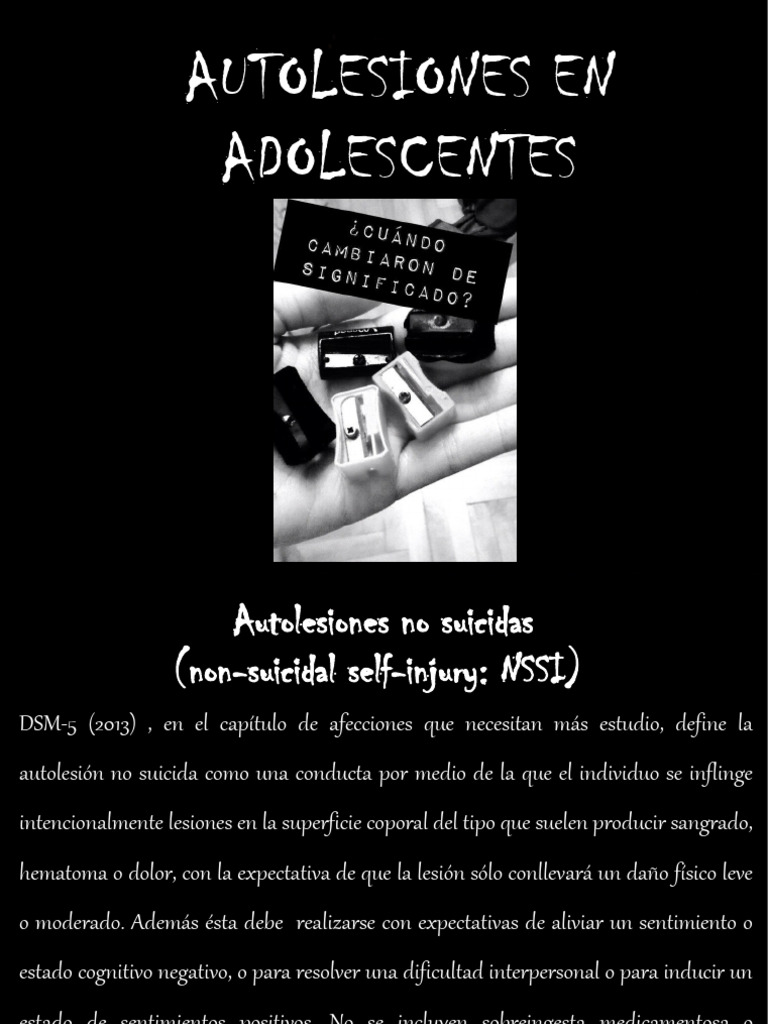 Autolesiones Sesion Pdf