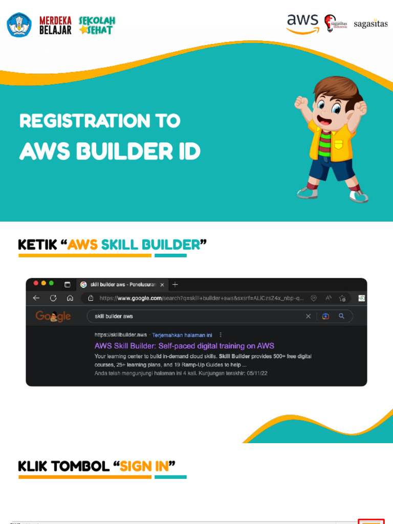 Tutorial Membuat Akun Skill Builder | PDF