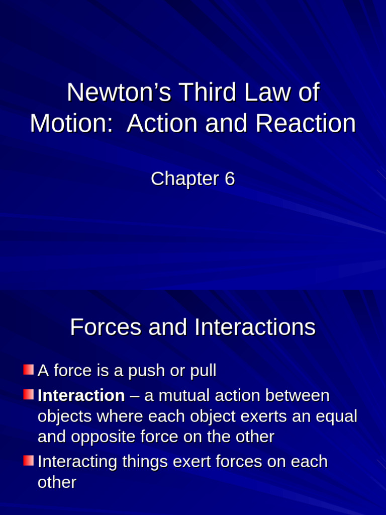 newtons 3rd Law | PDF