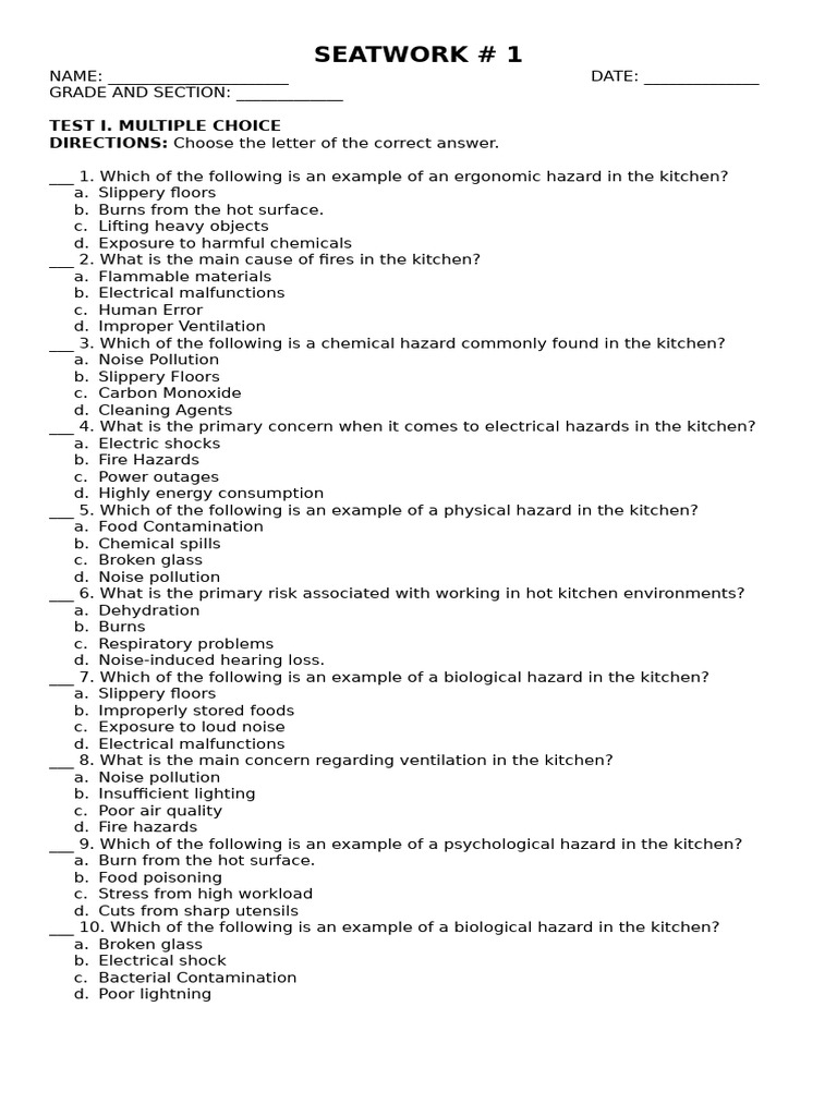 Seatwork # 1 Ohs | PDF