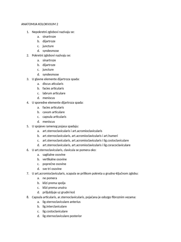 Anatomija Coveka | PDF