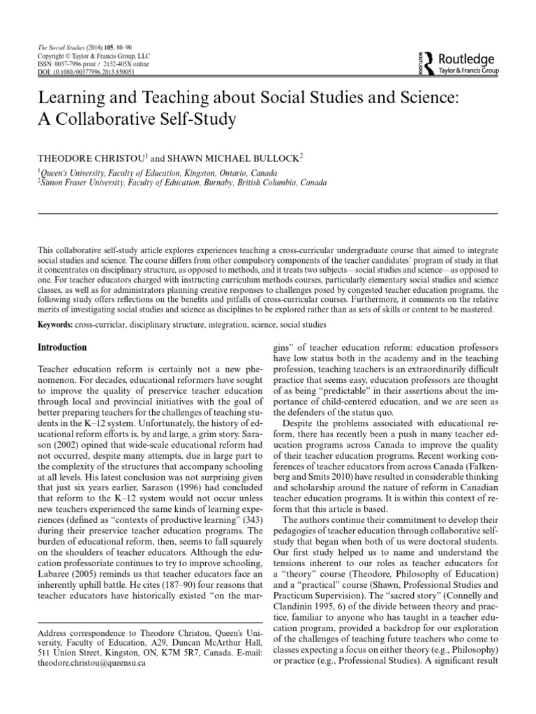 Social Studies Learning To Learn | PDF