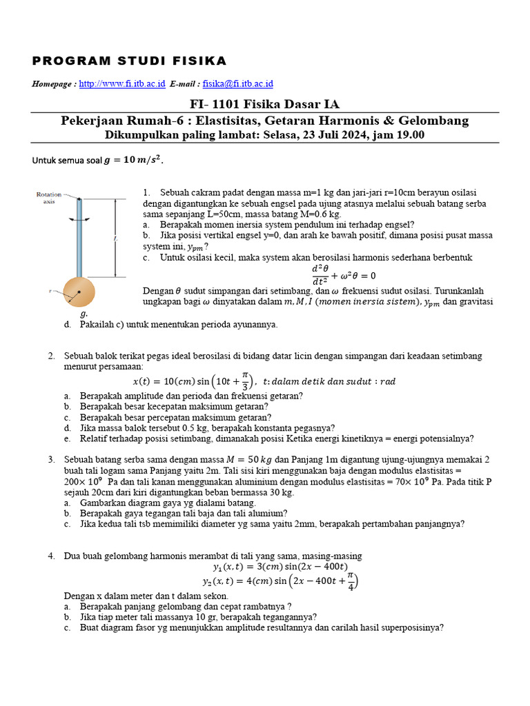 PR-6 Elastisitas Getaran dan Gelombang | PDF