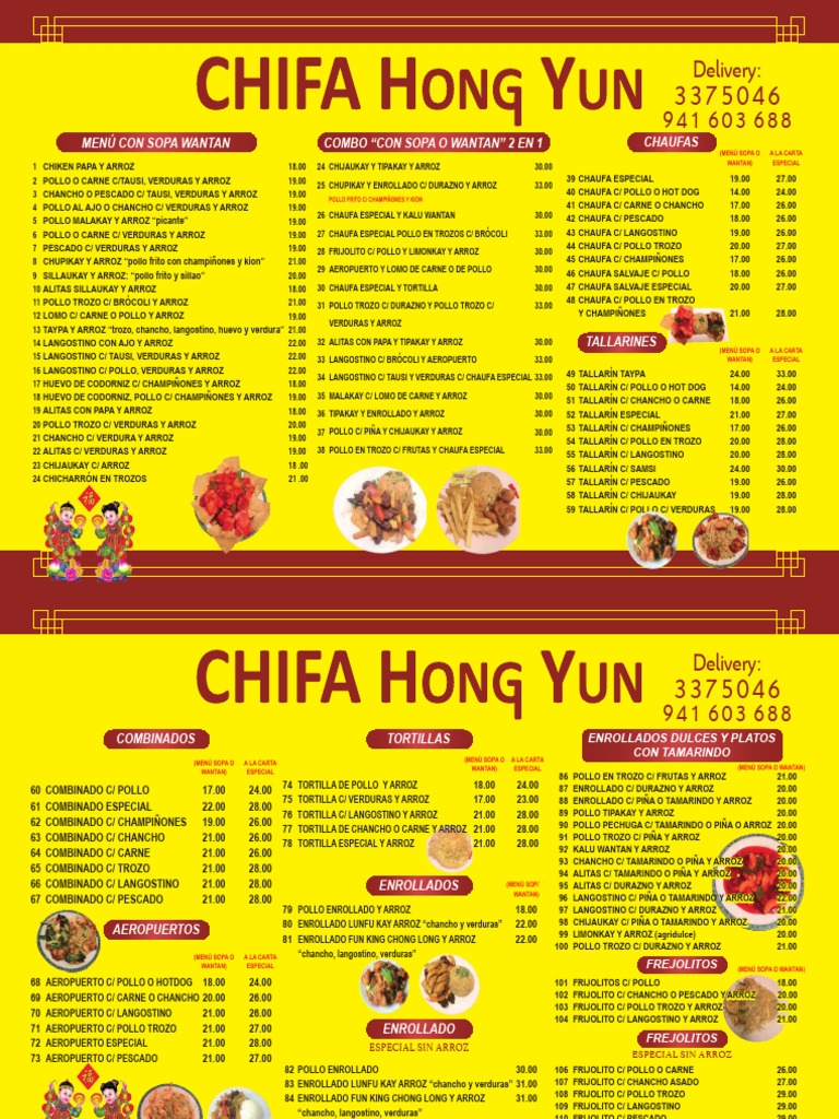 Carta - CHIFA HONG YUN FINAL | PDF