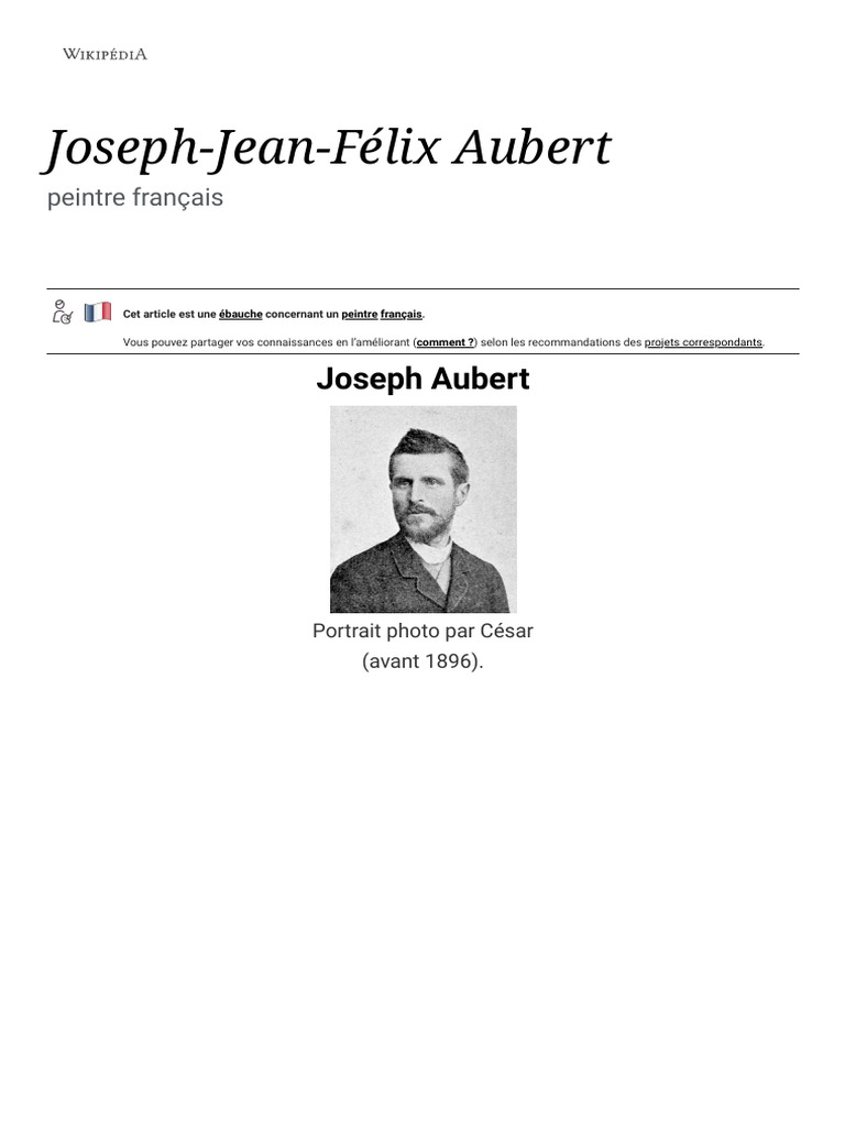 Joseph-Jean-Félix Aubert - Wikipédia | PDF
