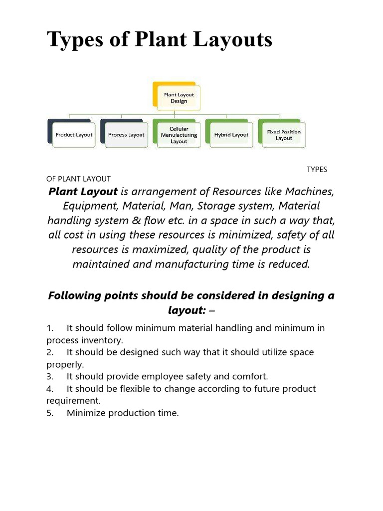 Plant Layouts for Manufacturing | PDF | Production And Manufacturing ...
