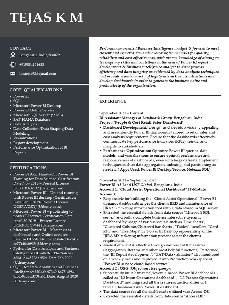 Tejas Resume | PDF