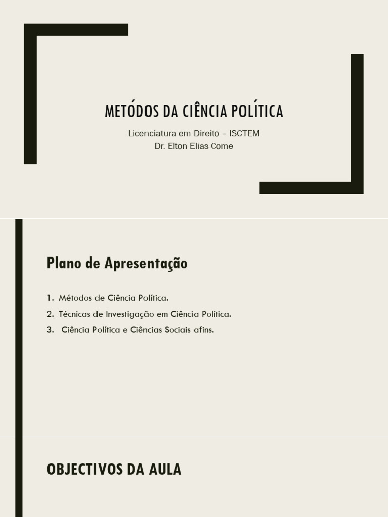 Métodos Da CP - Lic. Direito ISCTEM | PDF