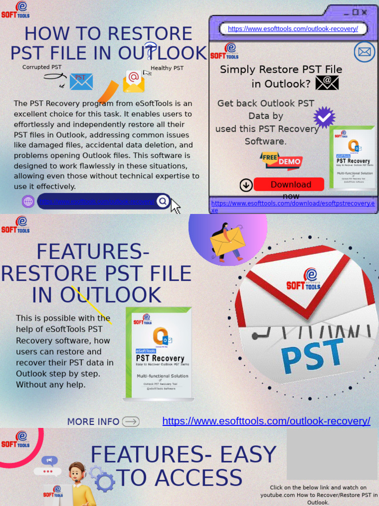 How To Restore PST File? | PDF | Microsoft Outlook | Computer File