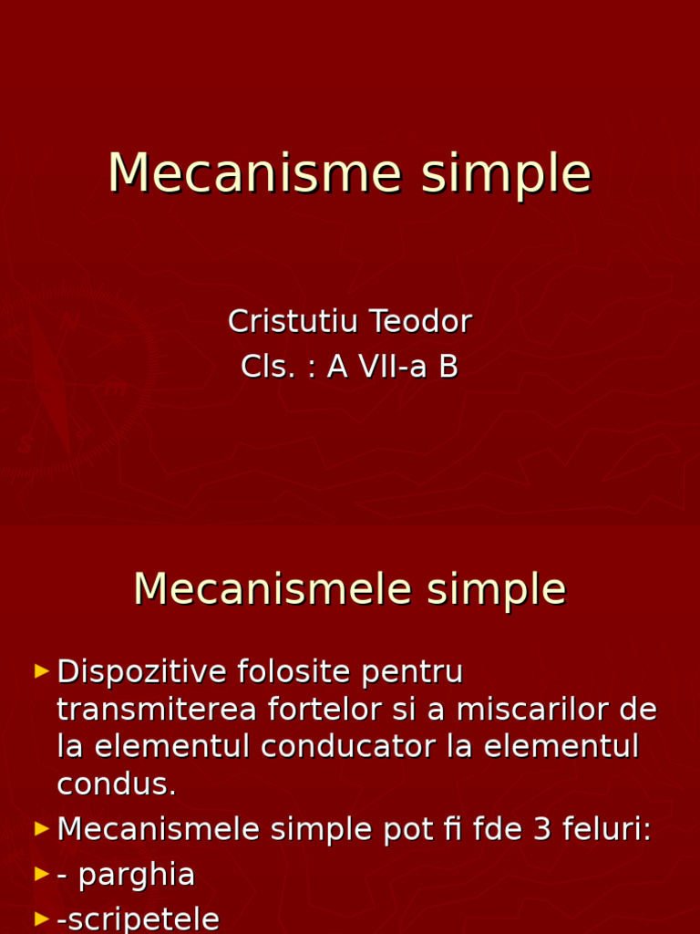 Mecanisme Simple (2) | PDF